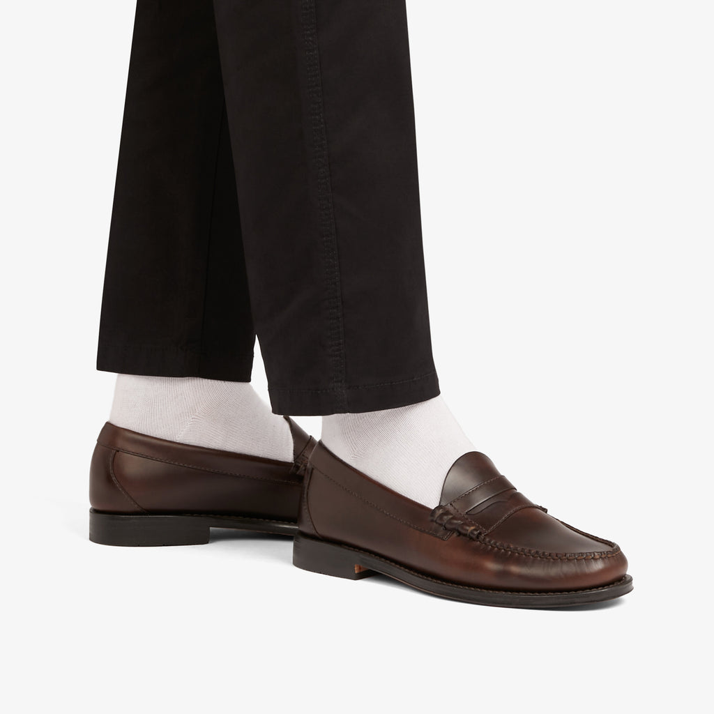 G.H.BASS Weejuns Larson Penny Loafers In a Chocolate Leather – G.H.BASS ...