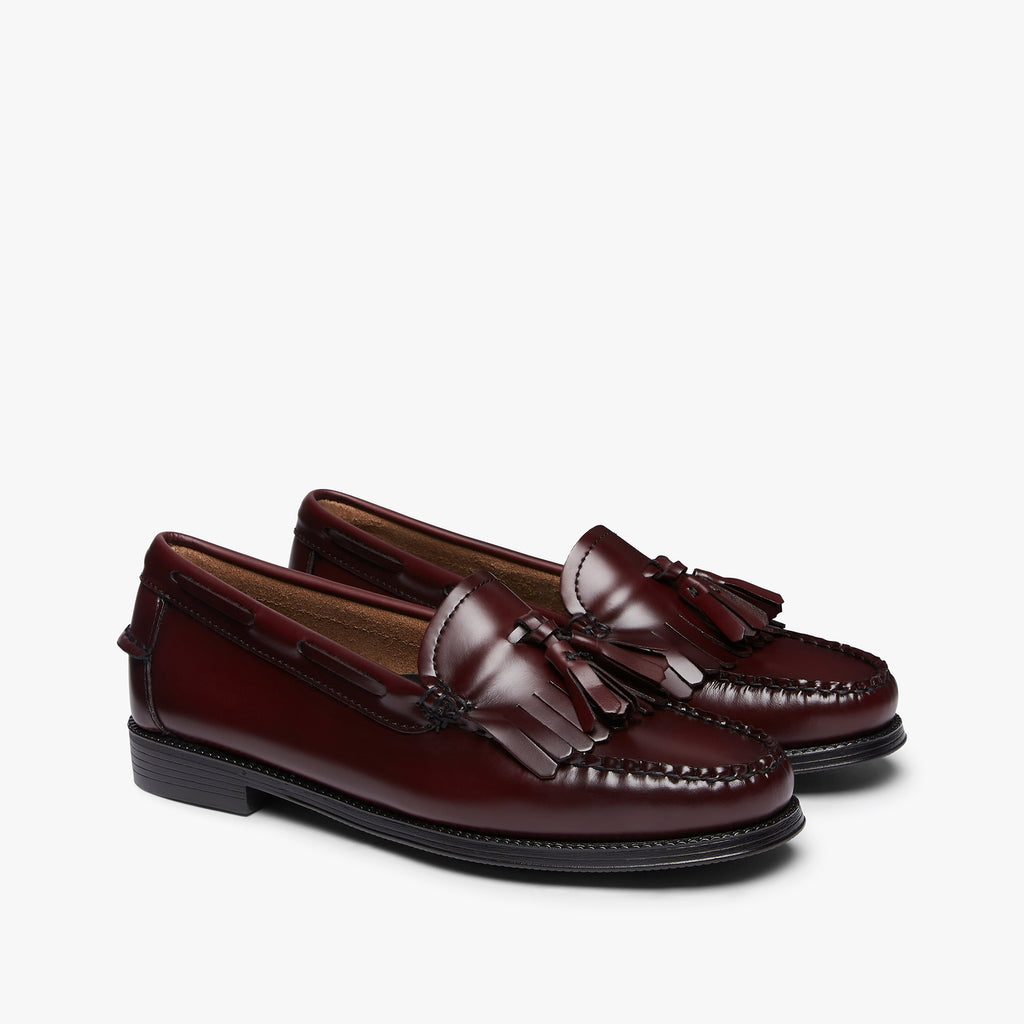 Bass Weejuns Tassel Loafers Womens | Wine Leather Loafers – G.H.BASS 1876