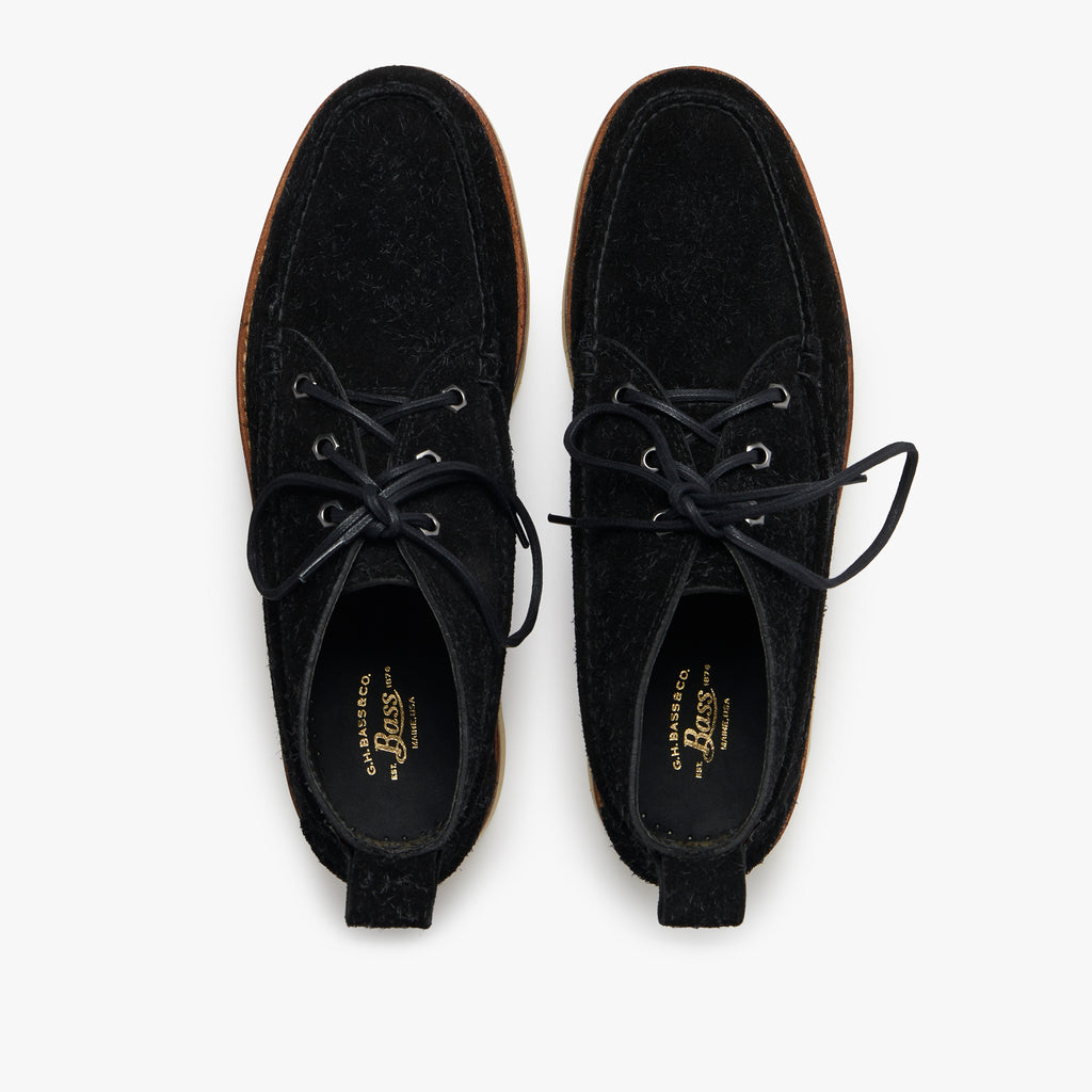 Mens Black Suede Boots | Ranger Mocs – G.H.BASS 1876